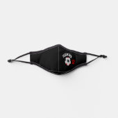 Red, Black and White ⚽ Soccer Ball Premium Face Mask | Zazzle