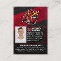 Red & Black Baseball Trading Card, Baseball Card | Zazzle