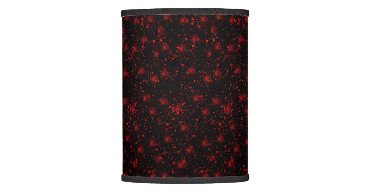 Red Black Blood Splotches Gory Halloween Lamp Shade | Zazzle