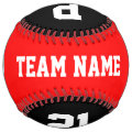 Red Black Custom Softball Player Photo Name Number | Zazzle