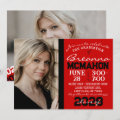 Red & Black Graduation 2 Photo Invitation | Zazzle