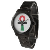 Red, Black & Green Ankh Watch | Zazzle