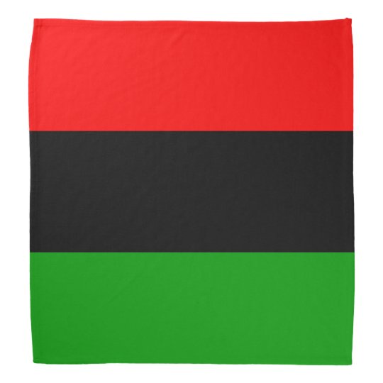 Red, Black, Green Pan African Flag Bandana | Zazzle.com