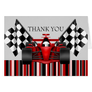 Race Car Thank You Cards | Zazzle