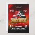 Red Black Sneaker Ball Party Flyer Invitation | Zazzle