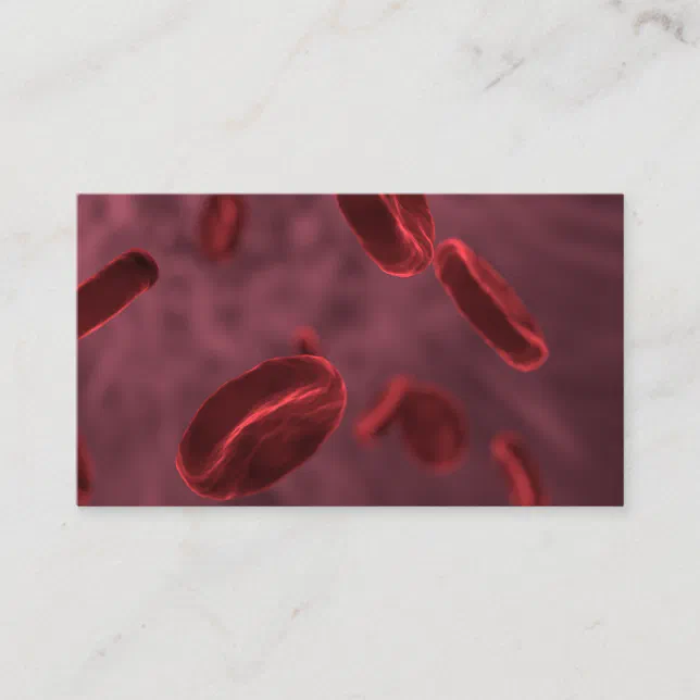 Red Blood Cells Business Card | Zazzle