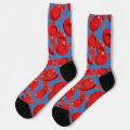 Red Blood Cells Cool Modern Socks | Zazzle