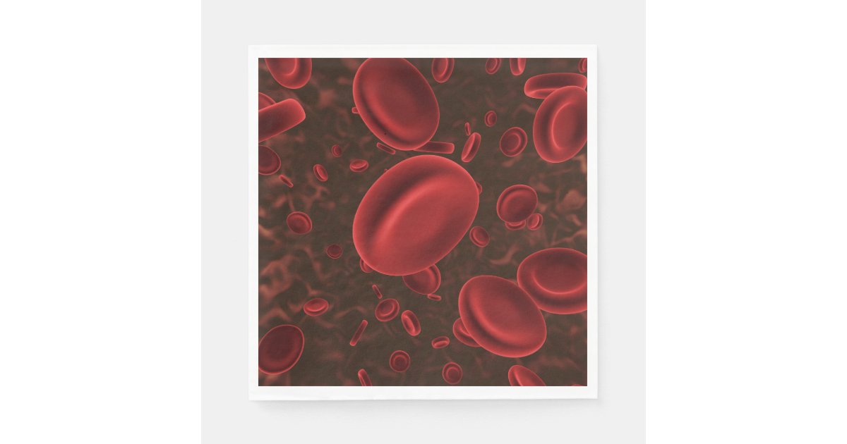 Red Blood Cells Napkins | Zazzle
