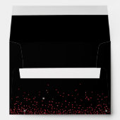 Red blood glitter dripping vampire black envelope | Zazzle