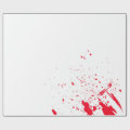 Red Blood Splatter Wrapping Paper | Zazzle