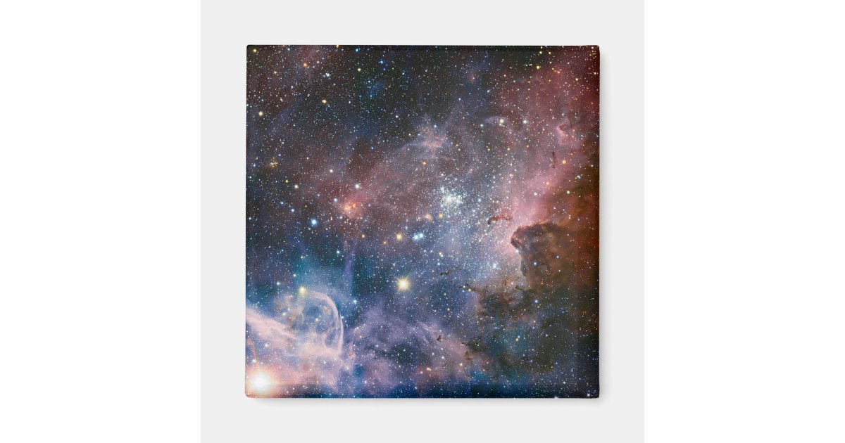 Red & Blue Carina Nebula Hubble Telescope Magnet | Zazzle