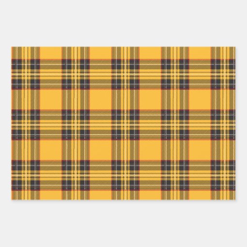 Red, Blue, & Yellow Plaid Wrapping Paper Sheet Set | Zazzle