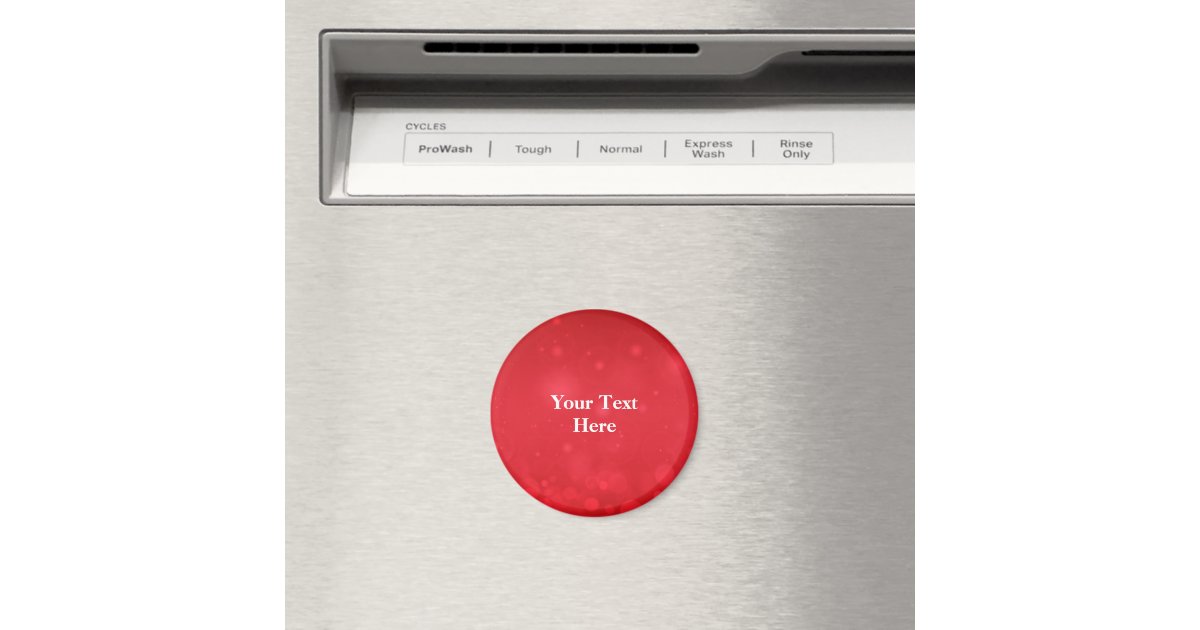 Red Bokeh Design, Lapel Pin Template Magnet | Zazzle
