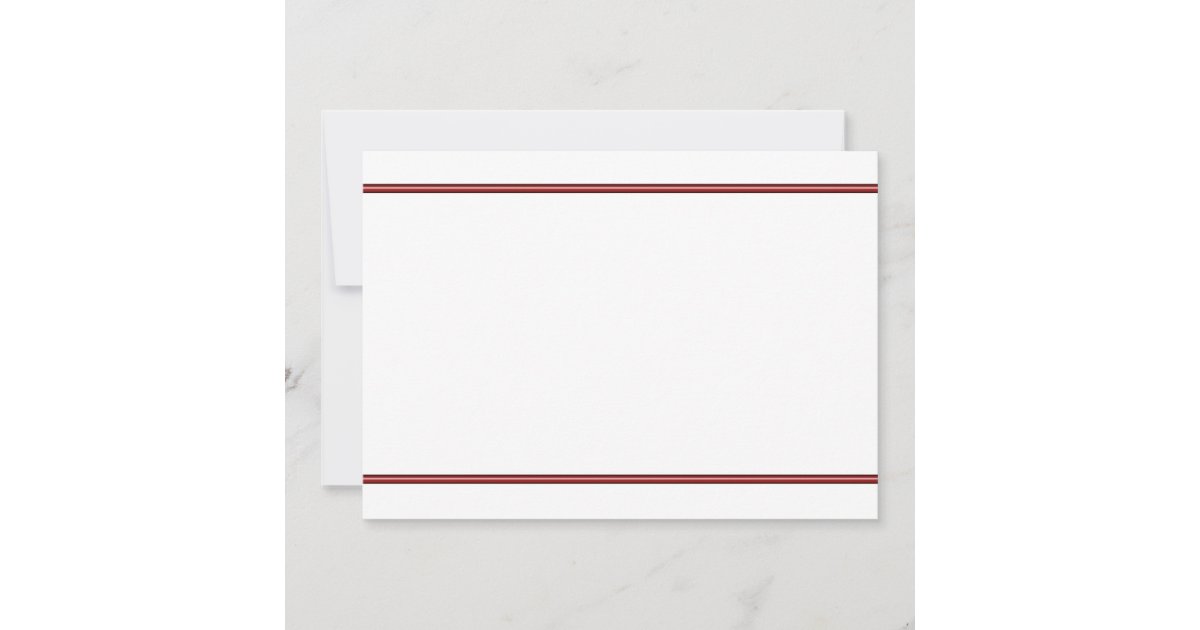 Red Border Invitation | Zazzle