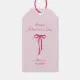 Red Bow Happy Valentine's Day Gift tags | Zazzle