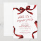 Red Bow Surprise Adult Birthday Party Invitation | Zazzle
