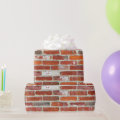 Red Brick Pattern Wrapping Paper | Zazzle