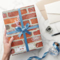 Red Brick Pattern Wrapping Paper | Zazzle