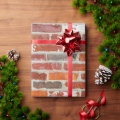 Red Brick Pattern Wrapping Paper | Zazzle