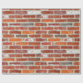 Red Brick Pattern Wrapping Paper | Zazzle