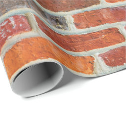 Red Brick Pattern Wrapping Paper | Zazzle