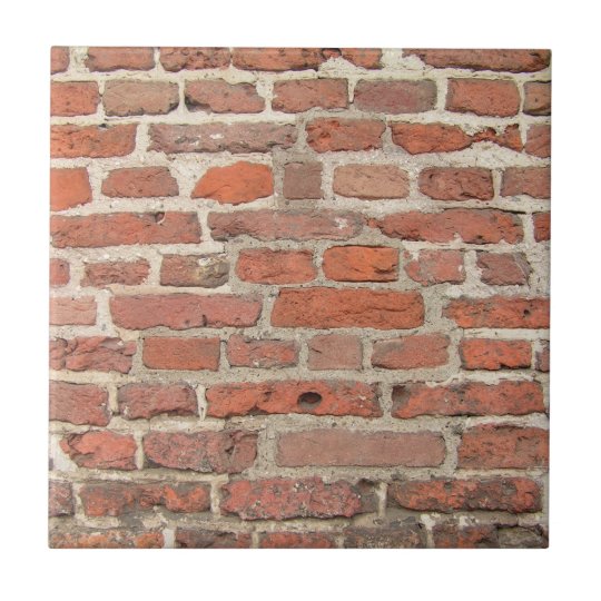 Red Brick Wall Structure Tile | Zazzle.com
