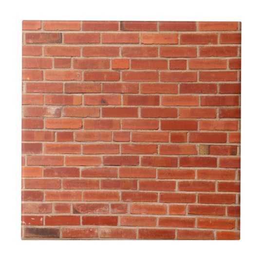 Red Brick Wall Texture Background Ceramic Tile | Zazzle.com