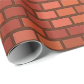 Red brick wall wrapping paper | Zazzle