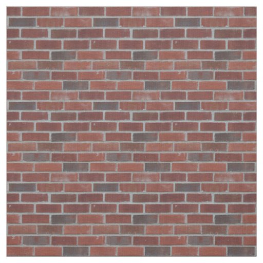 Red Bricks, Brick Wall, Brickwork, Old Bricks Fabric | Zazzle