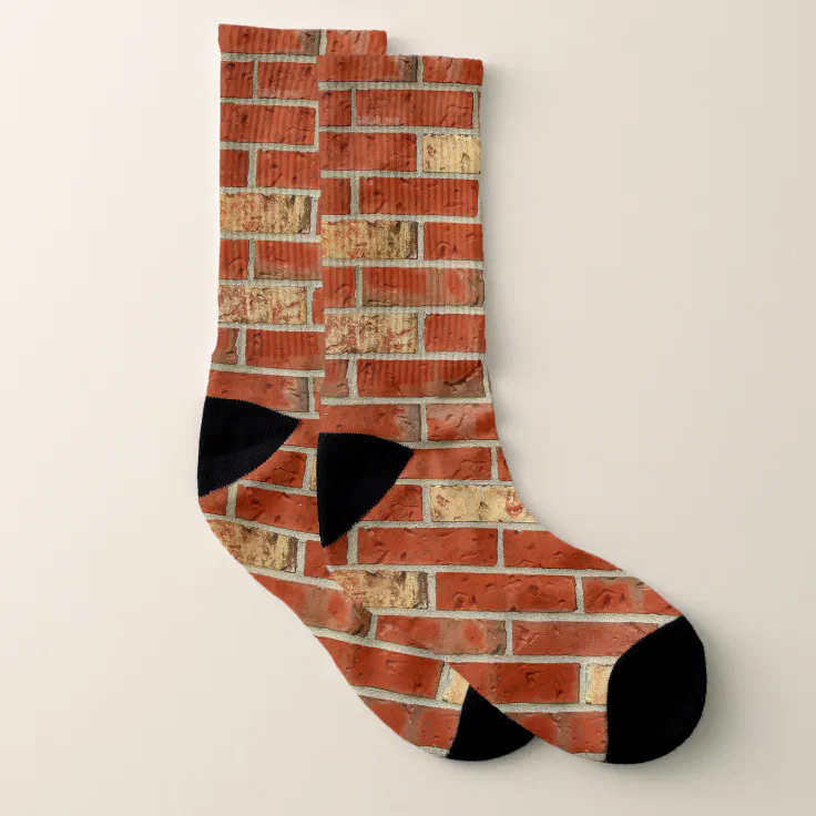 Red Bricks Crew Socks | Zazzle