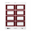 Red Buffalo Plaid Holiday Mailing Label | Zazzle
