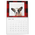 Red Buffalo Plaid & Merry Woofmas With Dog Photo Calendar | Zazzle