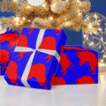 Red Bull Blue Wrapping Paper | Zazzle