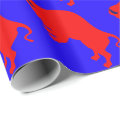 Red Bull Blue Wrapping Paper | Zazzle