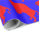 Red Bull Blue Wrapping Paper | Zazzle