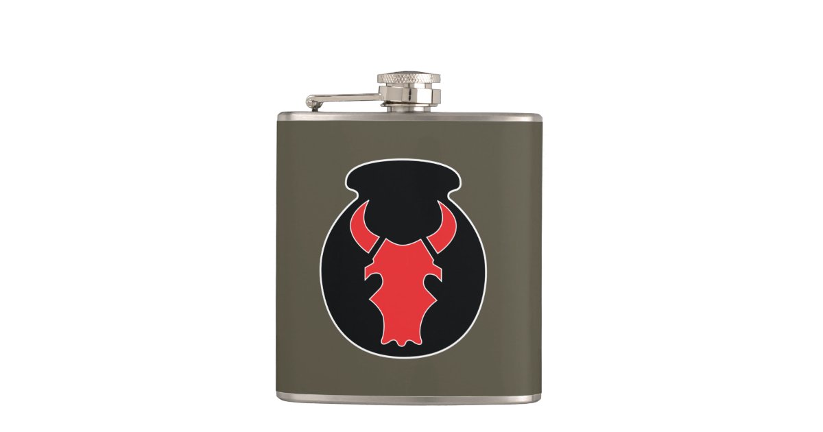 Red Bull olive drab flask | Zazzle