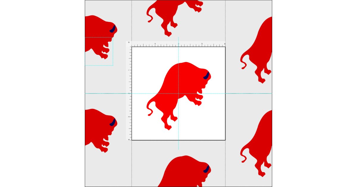 Red Bulls Fabric | Zazzle