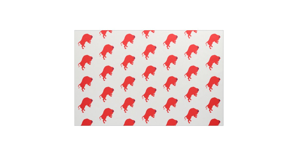 Red Bulls Fabric | Zazzle
