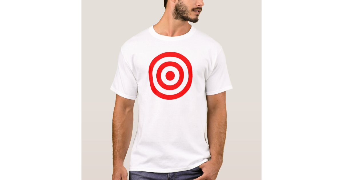 Red Bullseye Target T-Shirt | Zazzle