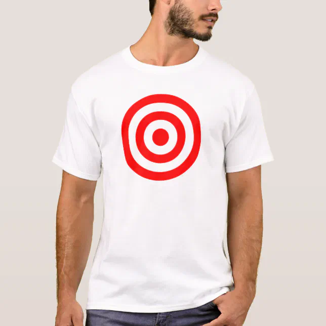 Red Bullseye Target T-Shirt | Zazzle