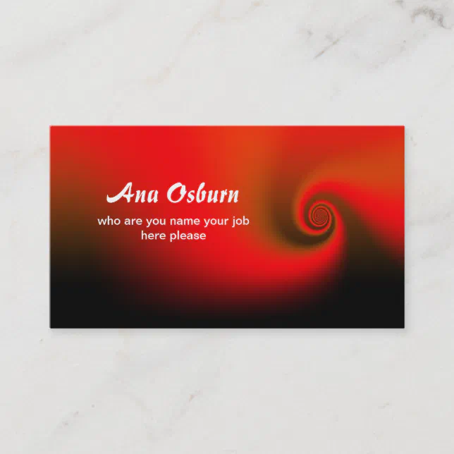red business card | Zazzle