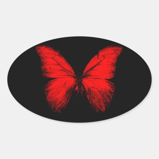Red Butterfly Stickers | Zazzle.com