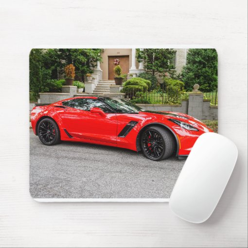 Red C7 Chevrolet Corvette Mouse Pad | Zazzle