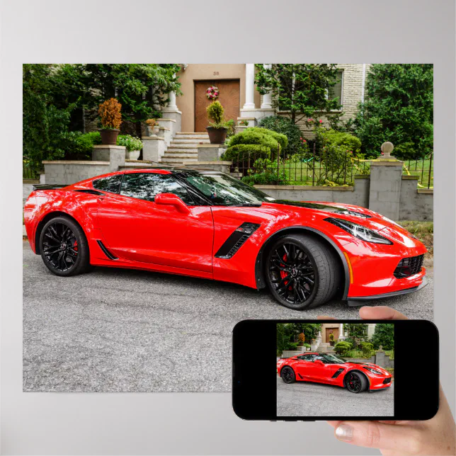 Red C7 Chevrolet Corvette Poster | Zazzle