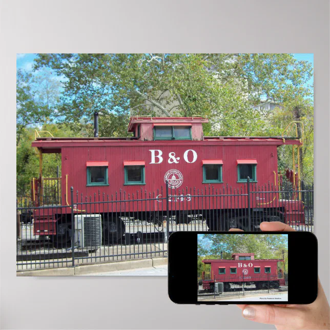 Red Caboose Poster | Zazzle