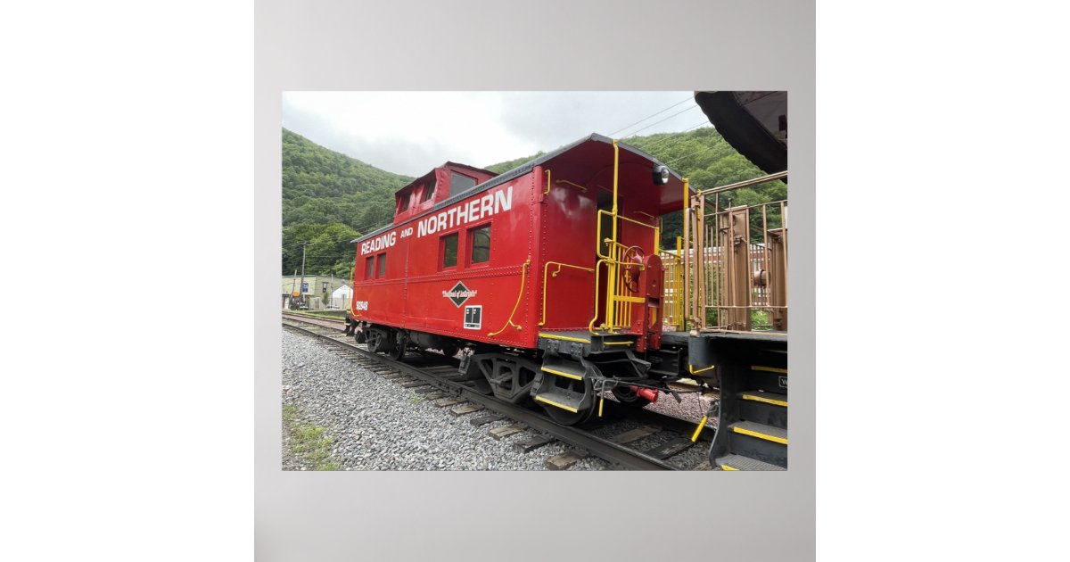 Red Caboose Poster | Zazzle