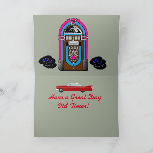 Red Cadillac Birthday Card | Zazzle