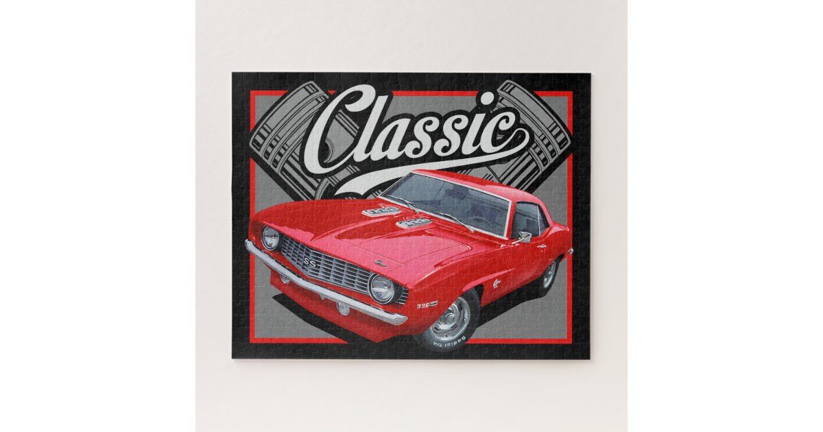 Red Camaro Jigsaw Puzzle | Zazzle