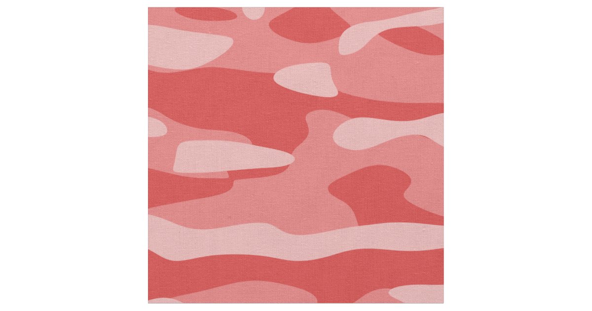 Red Camo Fabric | Zazzle