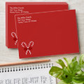 Red Candy Cane Envelope | Zazzle